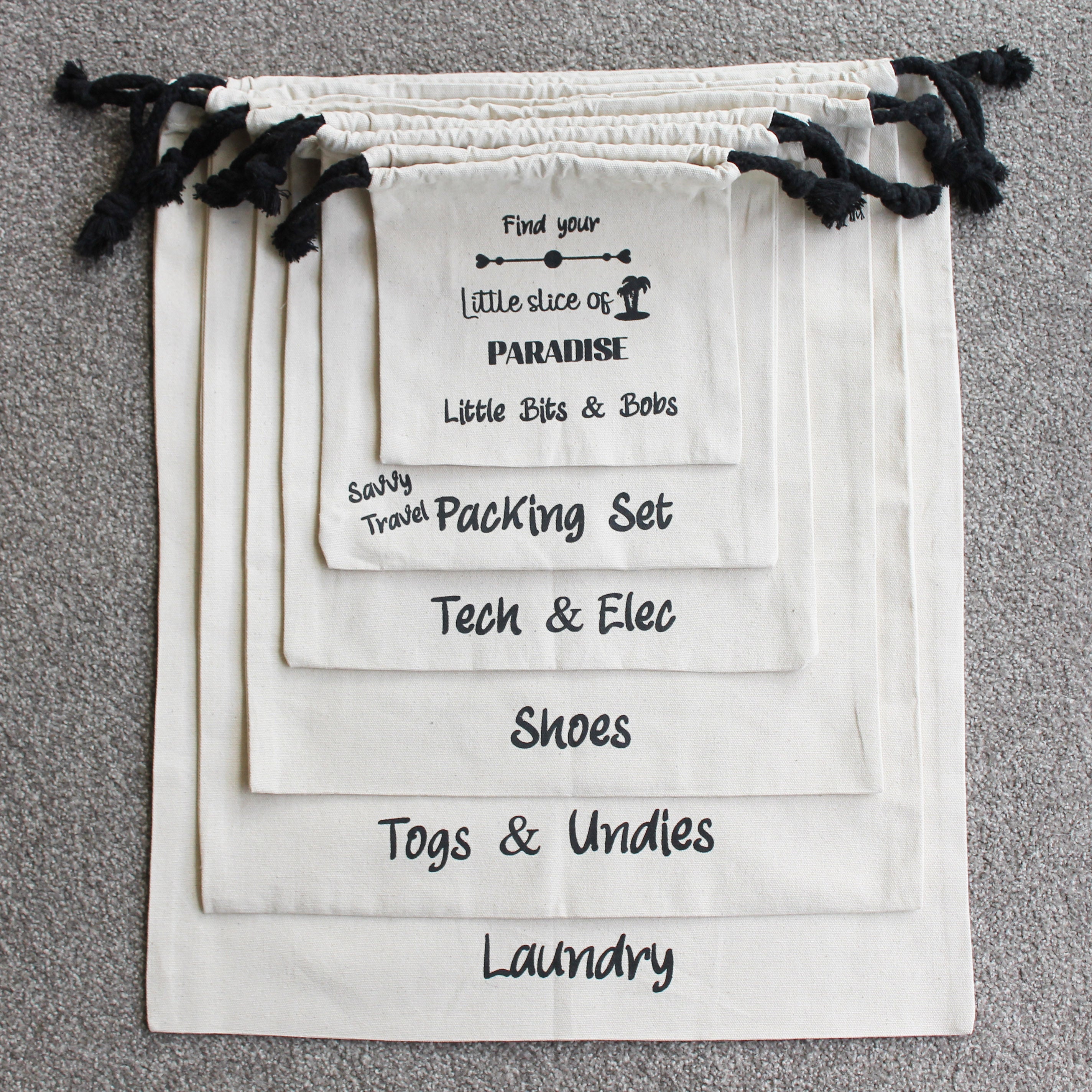 Savvy Travel Packing Set – SimplyJute